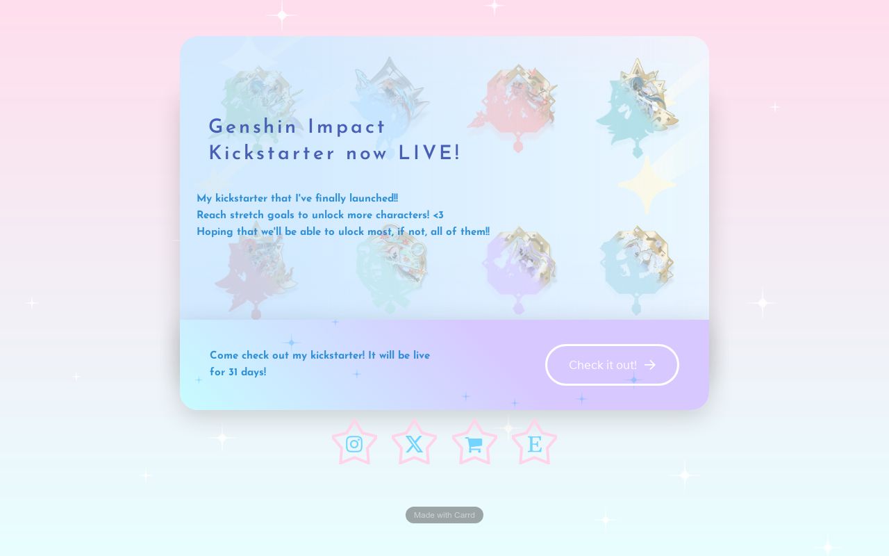 Kickstarter specific